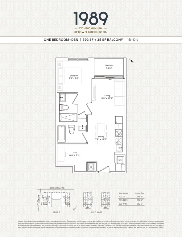 1B+D-J PODIUM, Burlington | For Precon @ $606,990 | Condos.ca