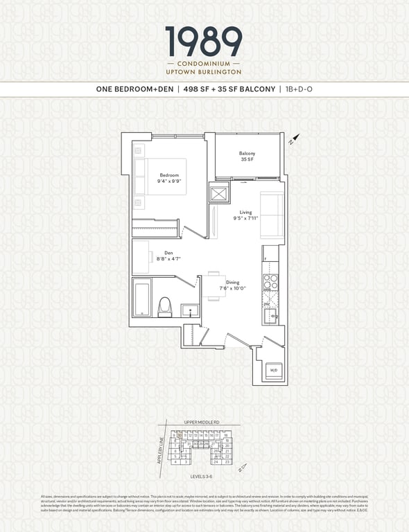 1B+D-O PODIUM, Burlington | For Precon @ $524,990 | Condos.ca