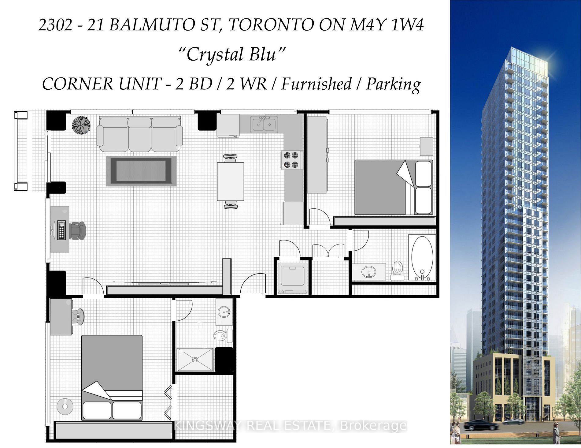 2302 - 21 Balmuto St S, Toronto | Leased, C7215756 | Condos.ca