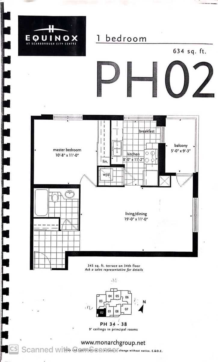 3702 - 60 Brian Harrison Way, Scarborough | Expired, E5548034 | Condos.ca