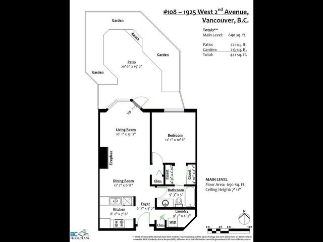 108 - 1925 W 2ND AVENUE, Vancouver | Sold, R2715831 | Condos.ca