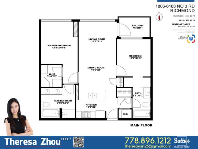 1806 - 6188 NO. 3 ROAD, Richmond | Terminated, R2726683 | Condos.ca