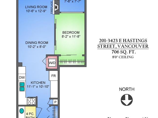 201 - 3423 E HASTINGS STREET, Vancouver | Terminated, R2845037 | Condos.ca